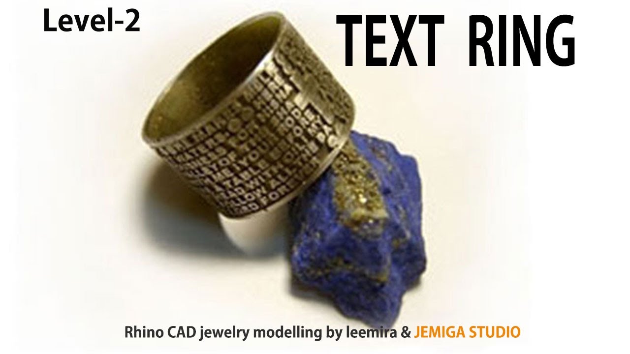Level-2 TEXT RING 나만의 주얼리를 만들어 보세요. - YouTube