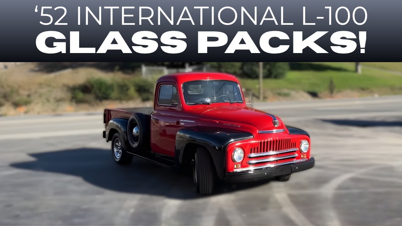 1952 International L-100 Inline 6 (220) w/ Glass Pack! - YouTube