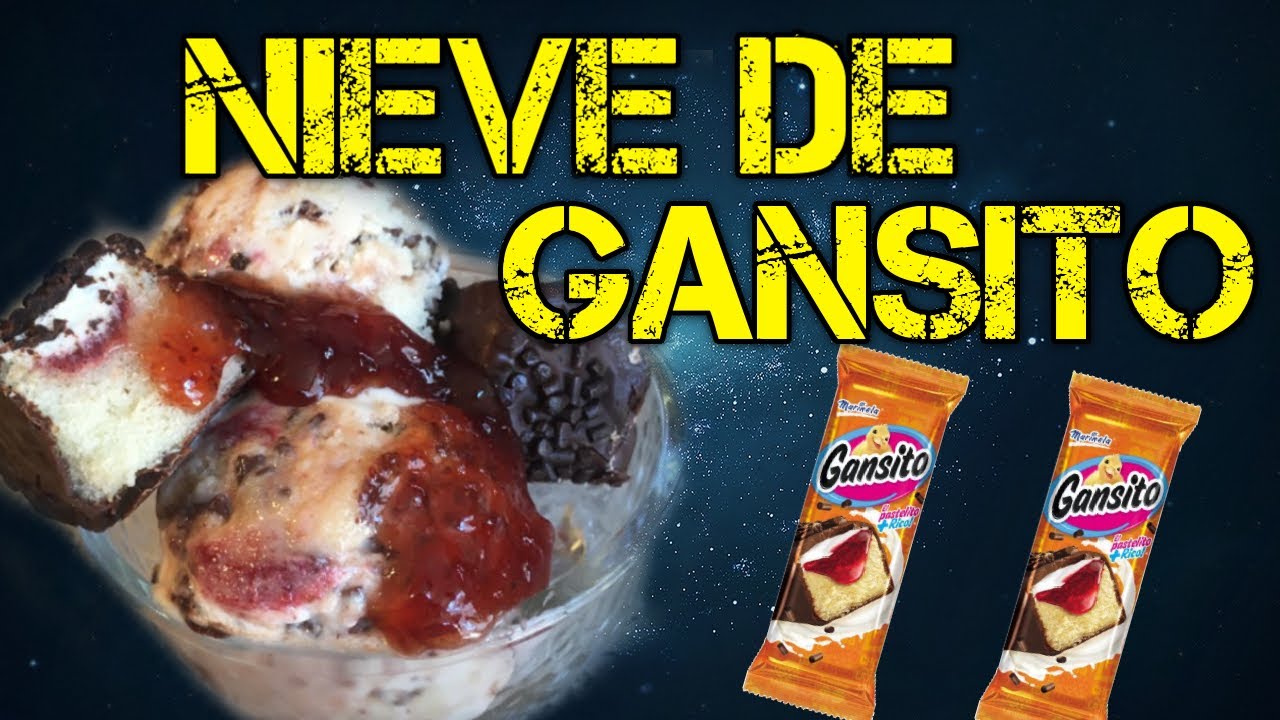 HELADO DE GANSITO CASERO 4 INGREDIENTES RECETA FÁCIL @icookzac - YouTube
