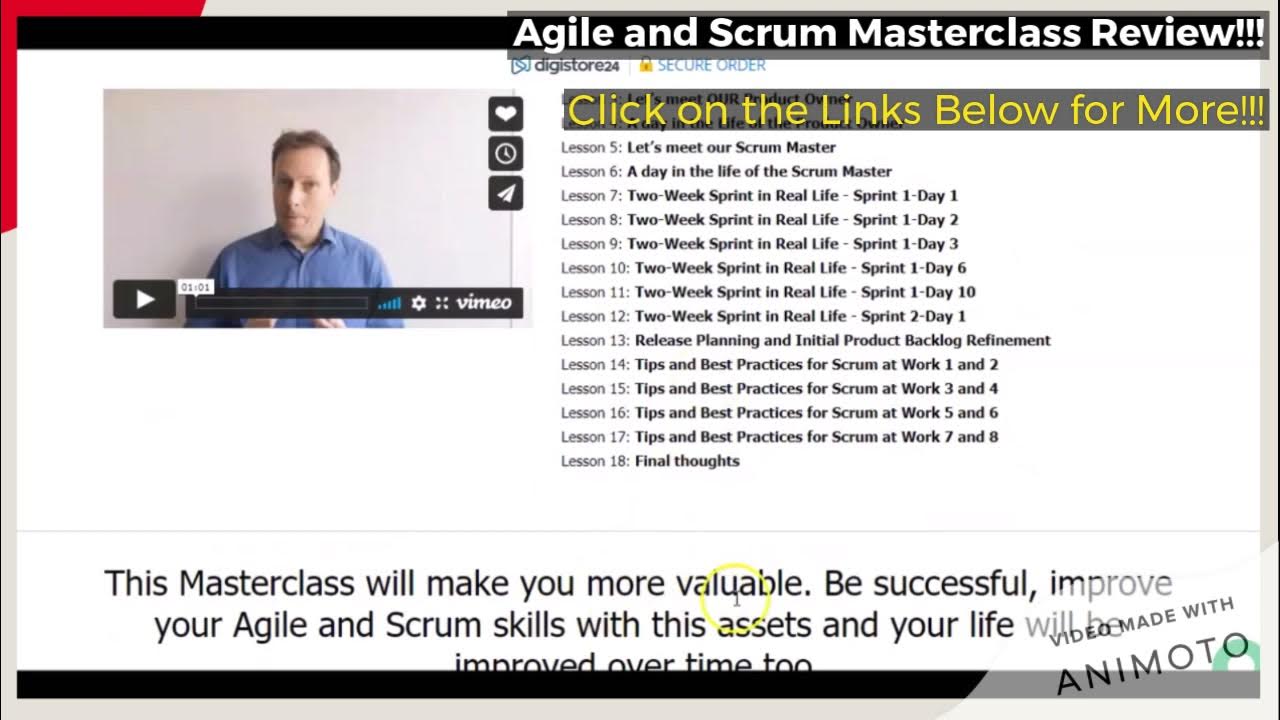 Agile Scrum Master Certification Online Course Review 2021!!! - Agile ...