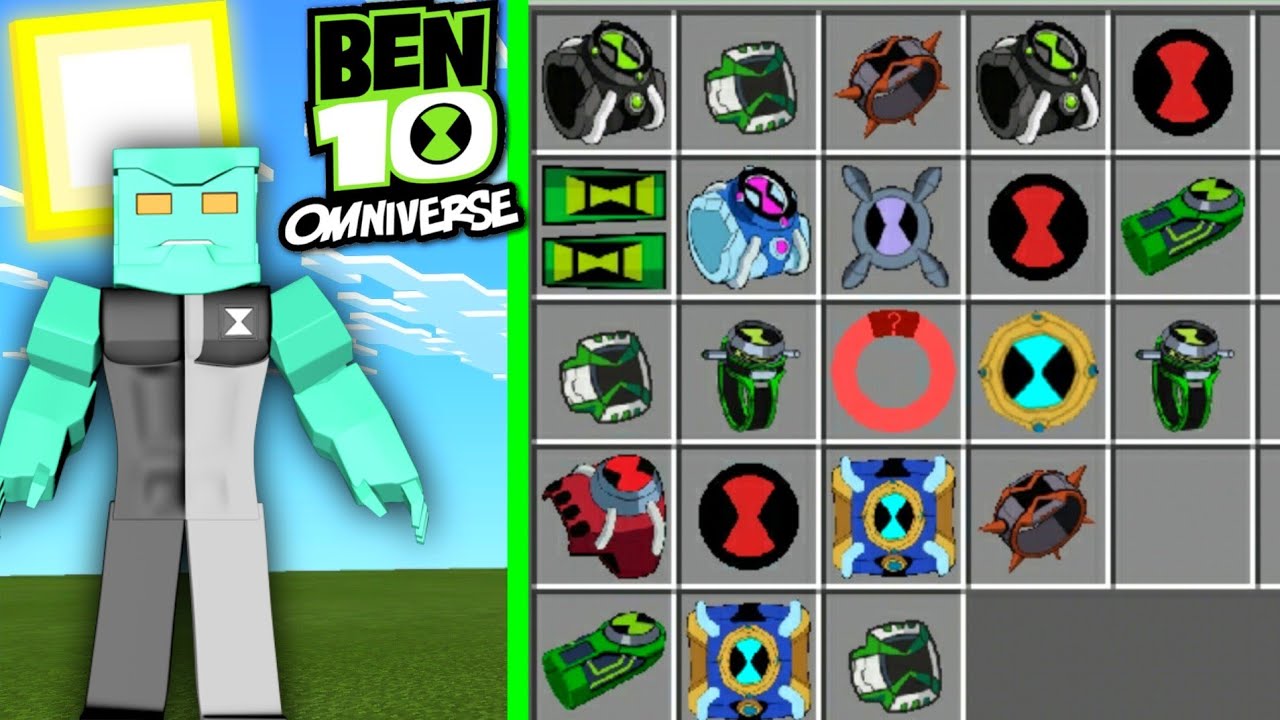 NOVO!! ADDON/MOD BEN 10 OMNIVERSE REMAKE V6 MUITO ÉPICO PARA MINECRAFT ...