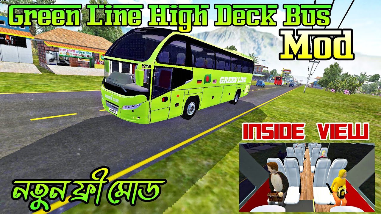 Green Line High Deck Bus Mod | Bus Simulator Indonesia | New Bussed Mod ...