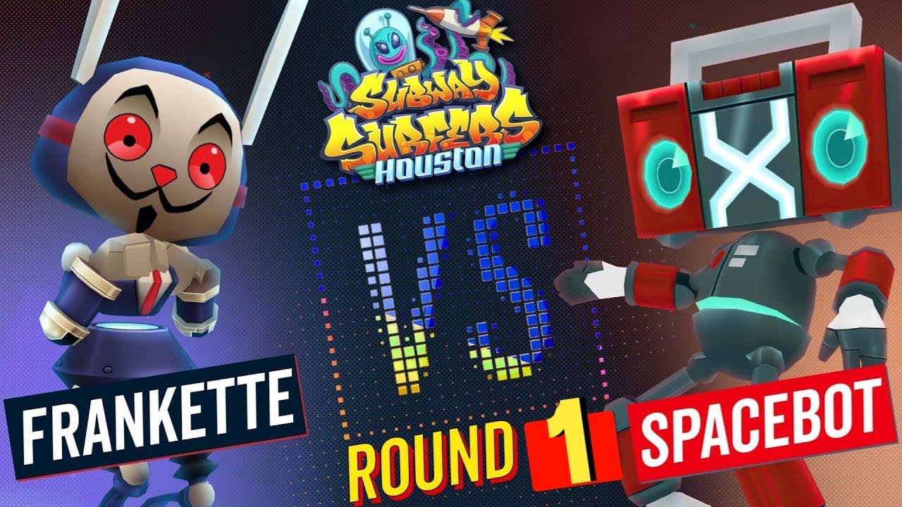 subway surfers spacebot vs frankette | Houston gameplay - YouTube