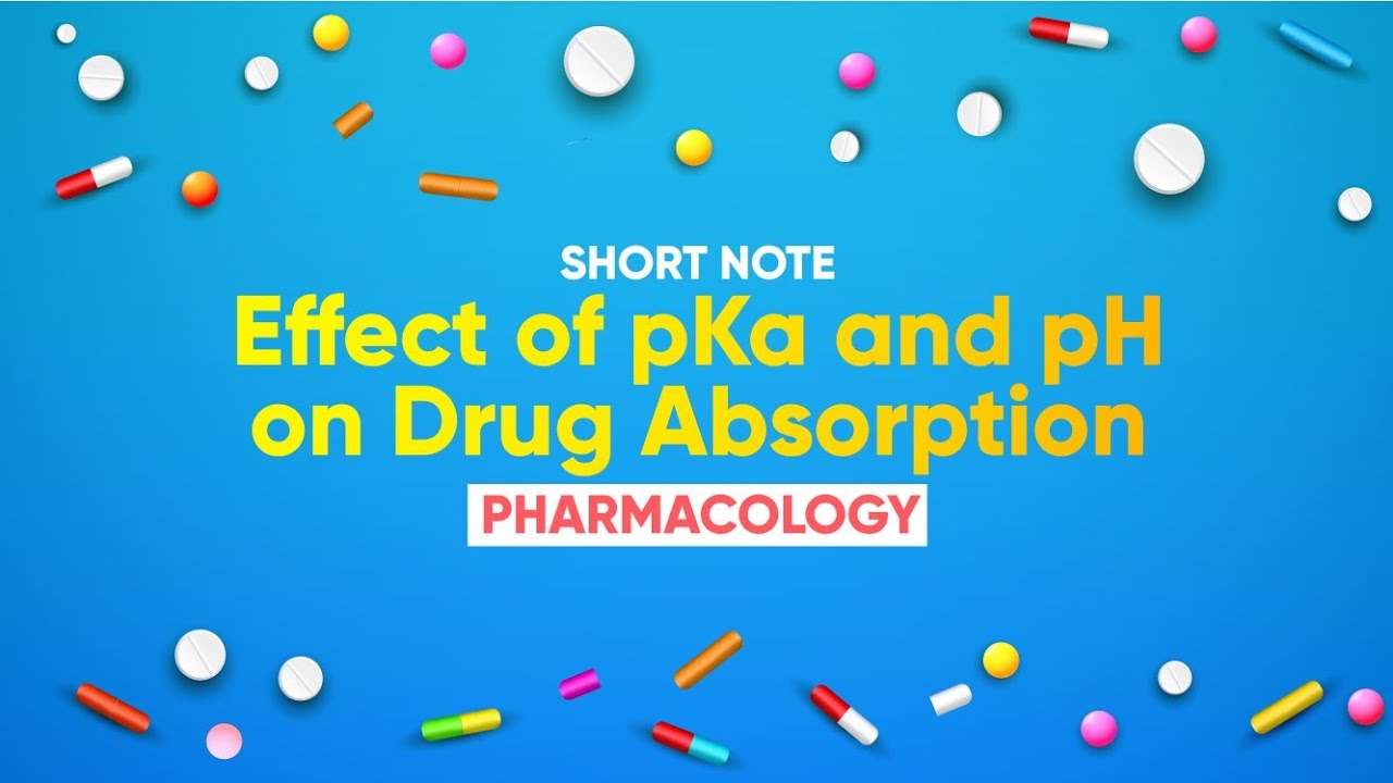 Short note : Effect of pKa and pH on drug absorption || Pharmacology ...