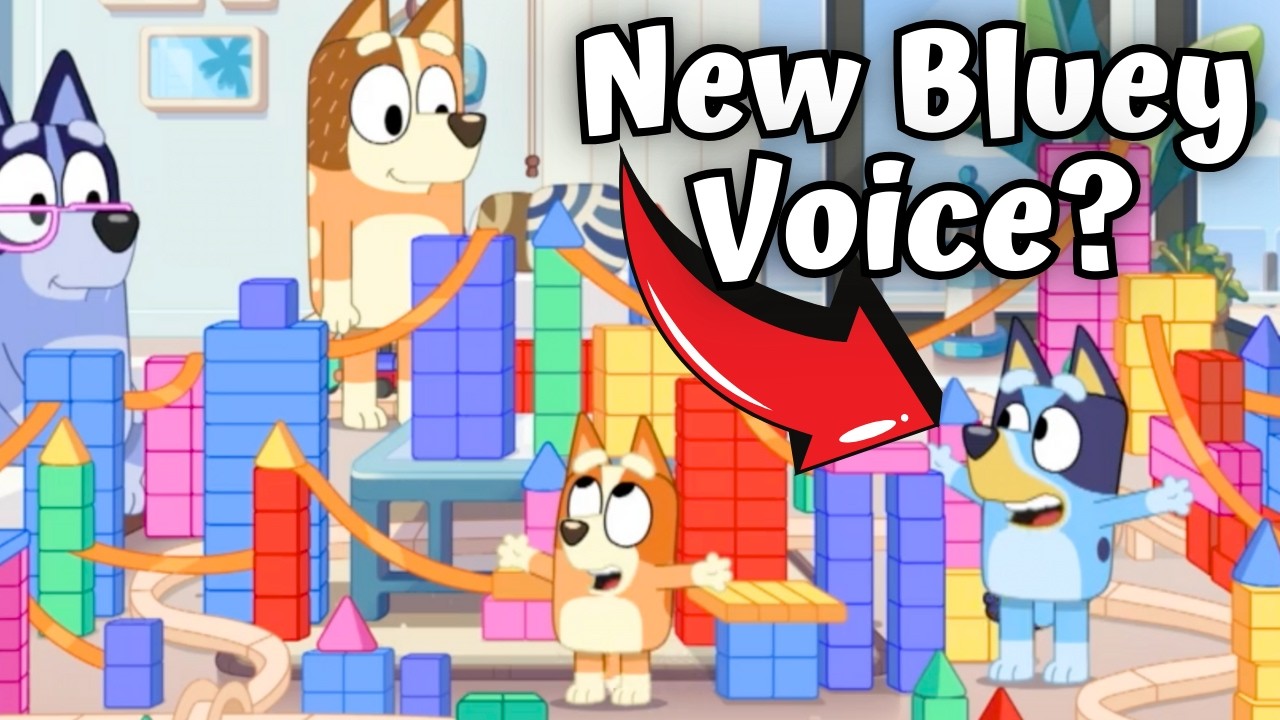 Bluey BLOCKS: Does bluey have a NEW VOICE actor? Bobs singing about ...