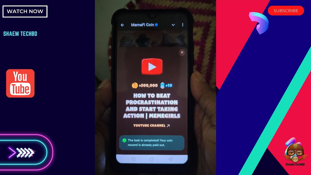 How to Beat Procrastination and Start Taking Action Code Memefi | Memefi Youtube Video Code ...