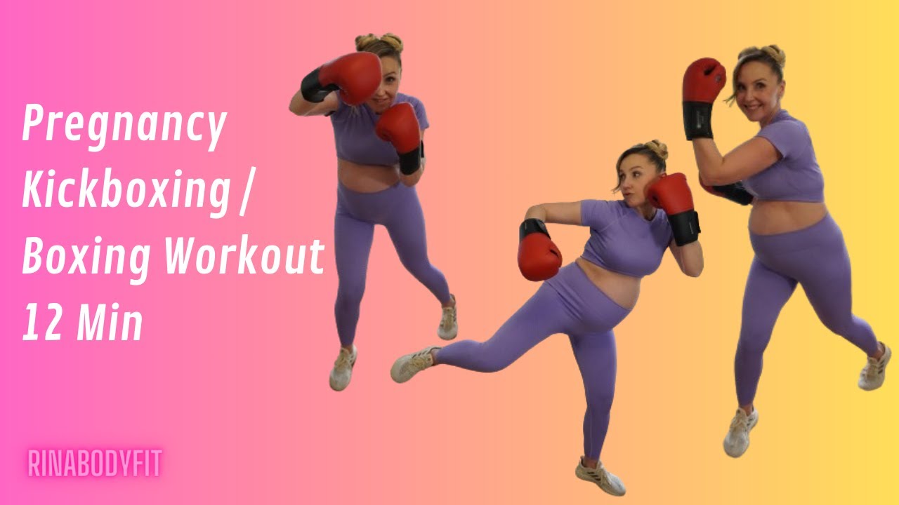 Pregnancy 🤰💕Boxing Kickboxing Workout 12 Min. #pregnant #pregnancy # ...