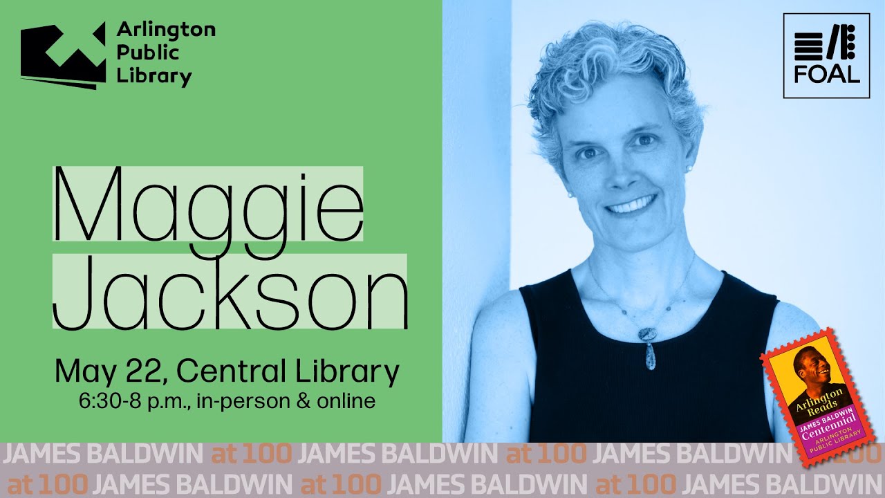 Maggie Jackson, May 22, 6:30 - 8 p.m. | Arlington Reads - YouTube