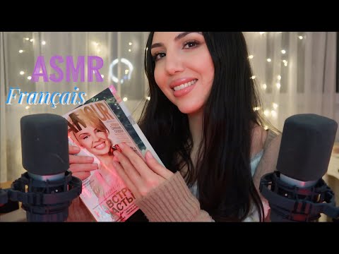 ASMR Français | French - Pure CloseUp Whispers 🫶 Magazine Flip Through