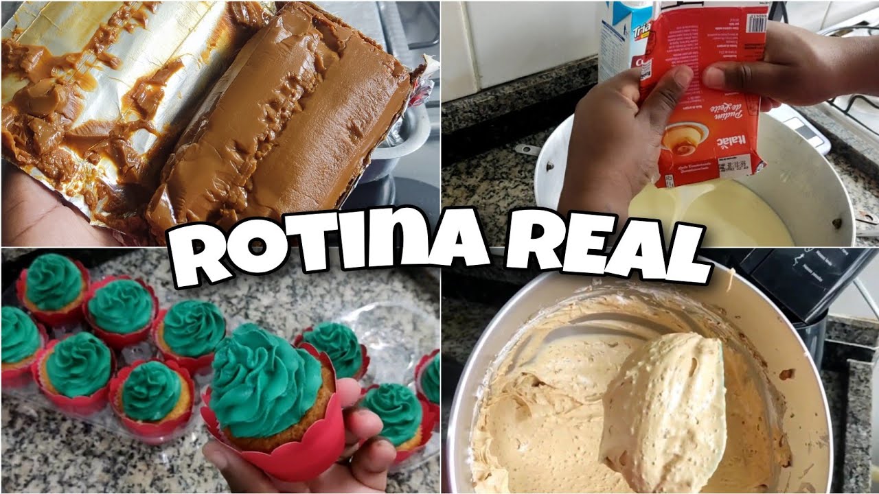 VLOG DE ENCOMENDA: RECHEIO DE MOUSSE DE DOCE DE LEITE/CUPCAKE QUE NÃO ...