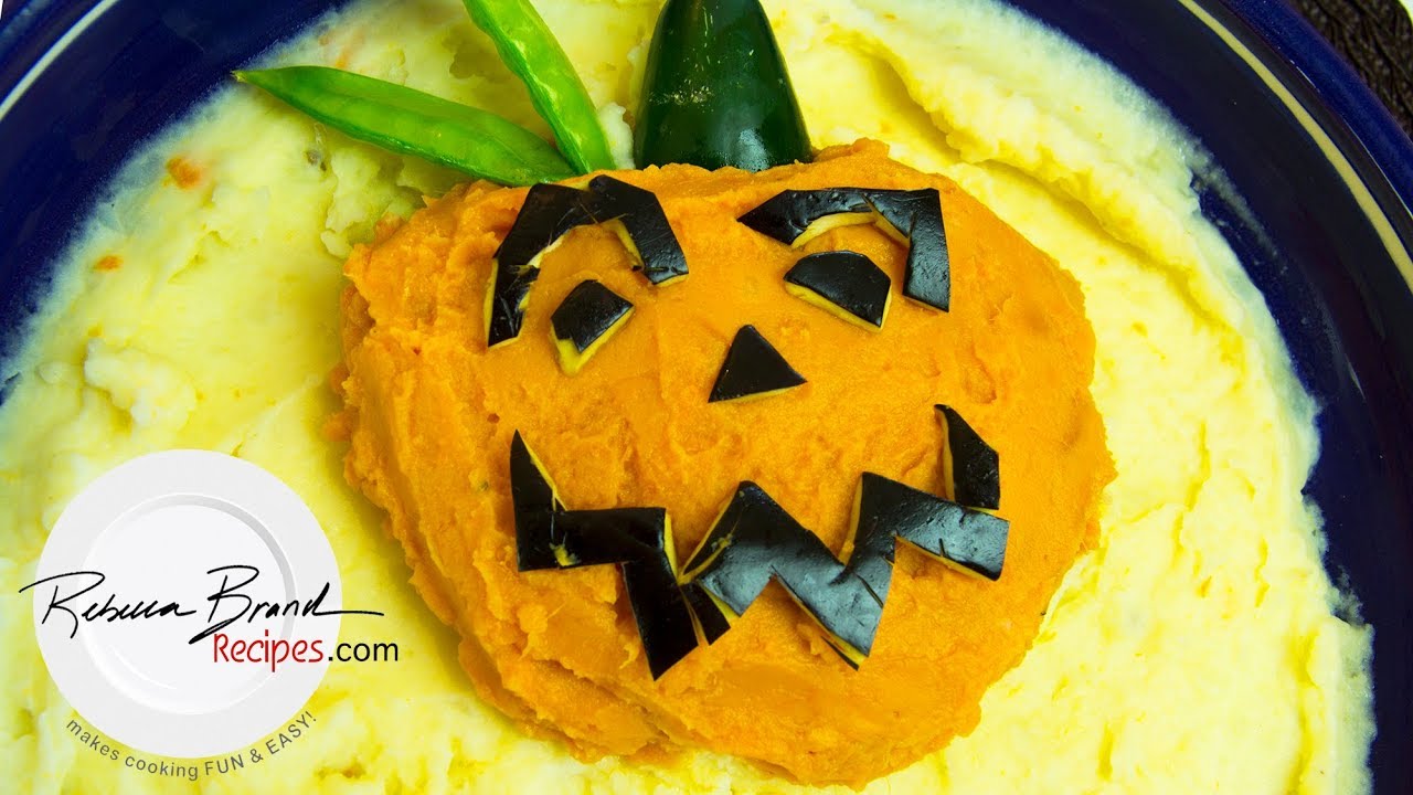 Pumpkin Mashed Potatoes | Halloween Recipe - YouTube