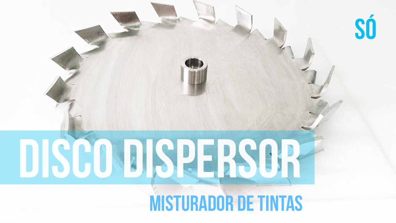Disco Dispersor e misturador de tintas e texturas - YouTube