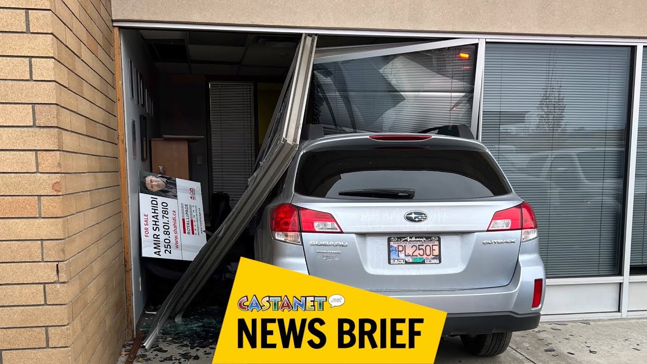 Office crash aftermath - YouTube