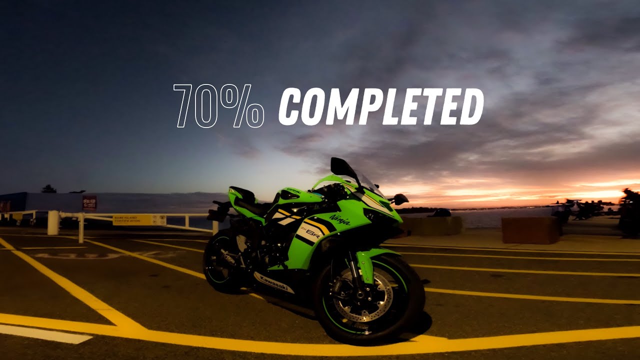 70% Completed Modified my 2025 Kawasaki Ninja ZX-6R - YouTube