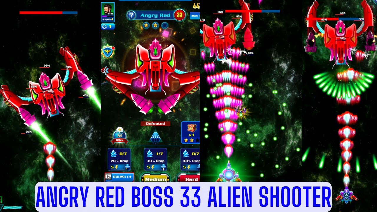 Angry Red Boss 33 Alien Shooter | Galaxy Attack Premium | Zambario ...