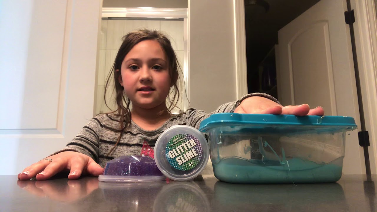 Dollar store slime versus my slime - YouTube