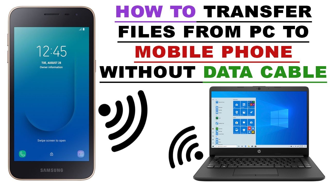 Share Files from PC to Android Phone without Data Cable - YouTube