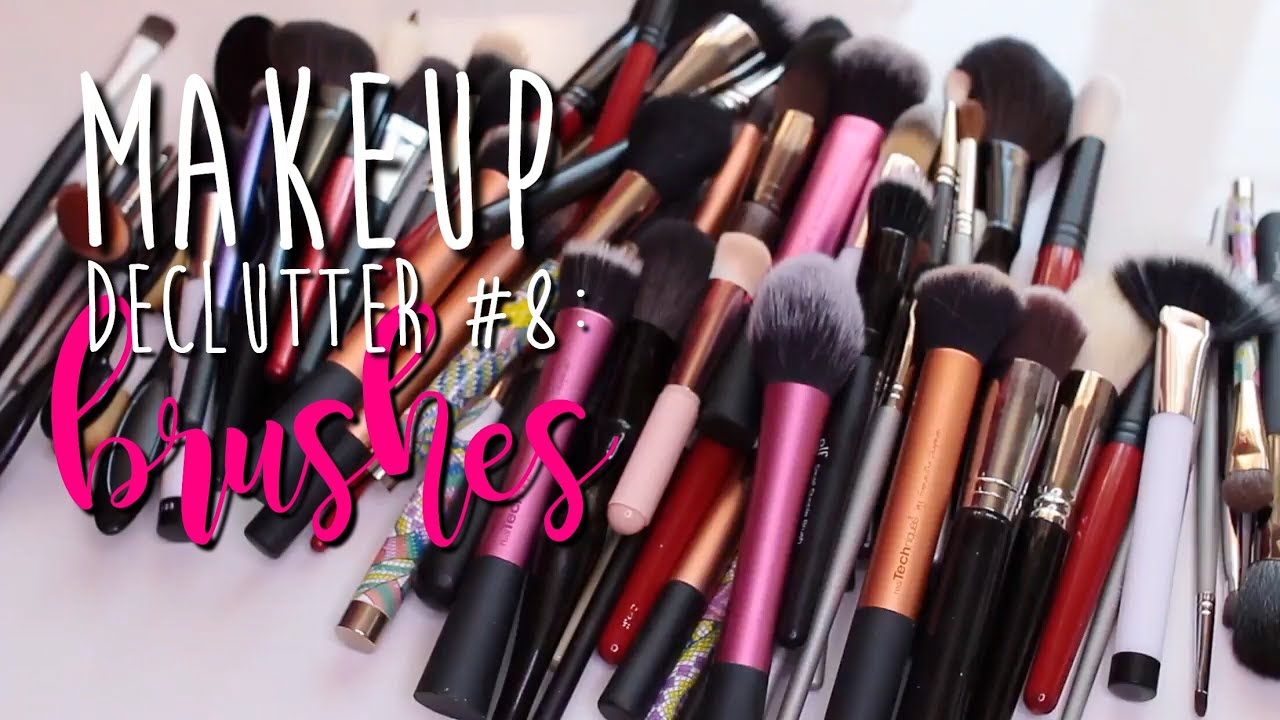 Makeup Declutter #8 | Makeup Brushes - YouTube
