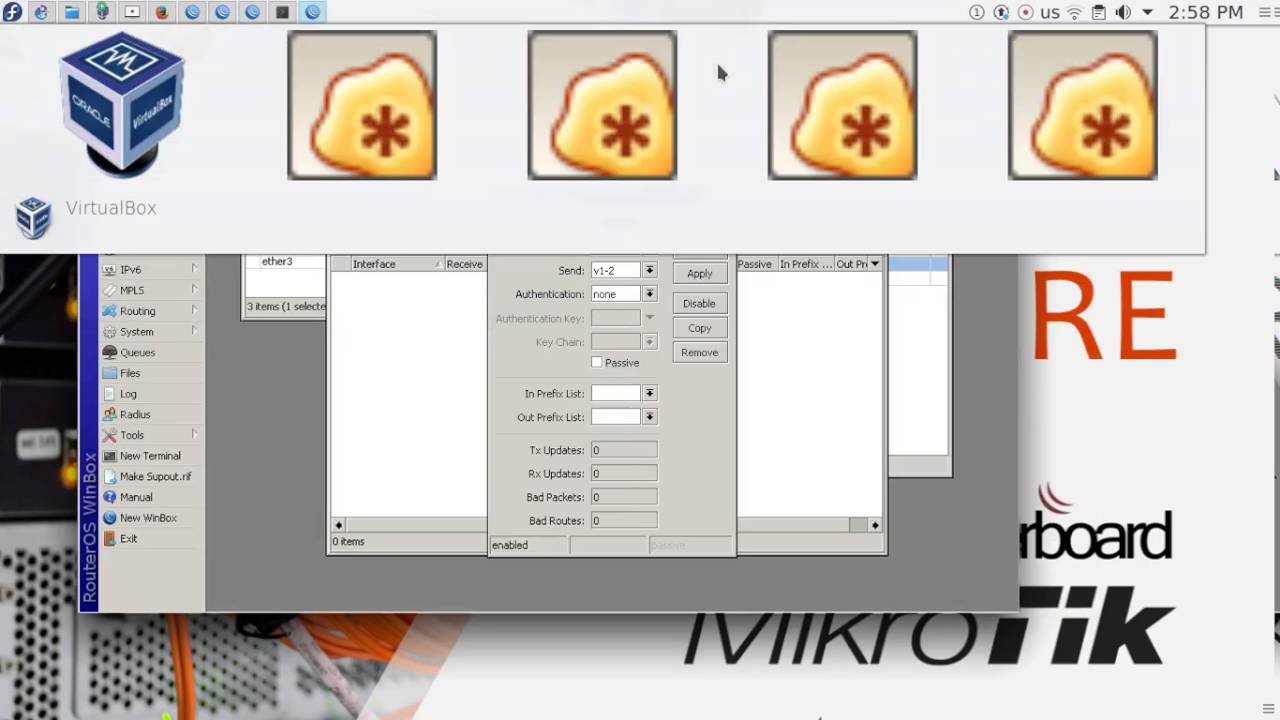 11 Mikrotik MTCRE RIP interface & authentication - YouTube