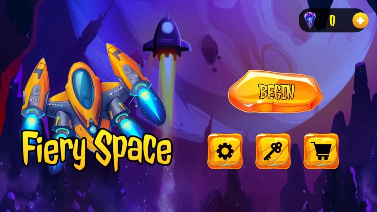 Fiery Space Gameplay | Defend Against Space Enemies - YouTube
