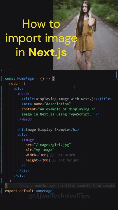 How to import image in Next.js | Importing an Image in Next.js || 🖥️💡 #shorts #coding - YouTube