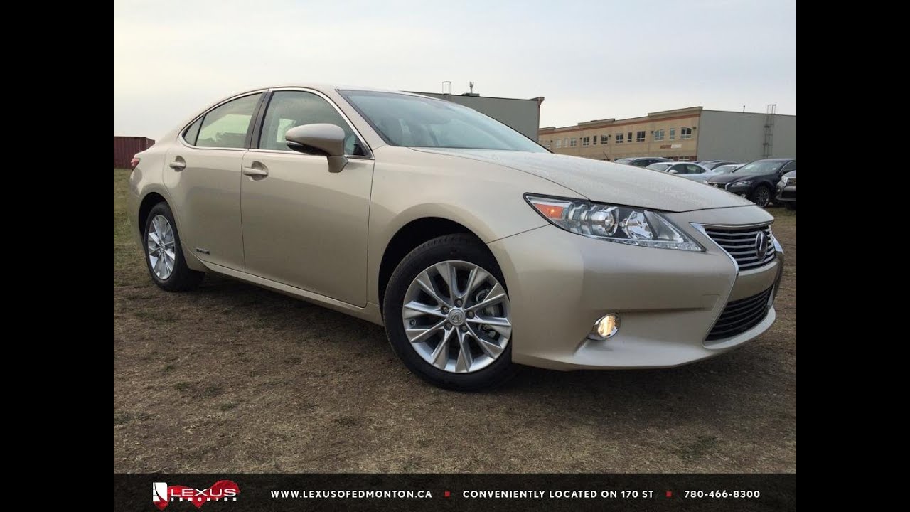 New Tan 2015 Lexus ES 300h Hybrid Premium Package Review | West ...