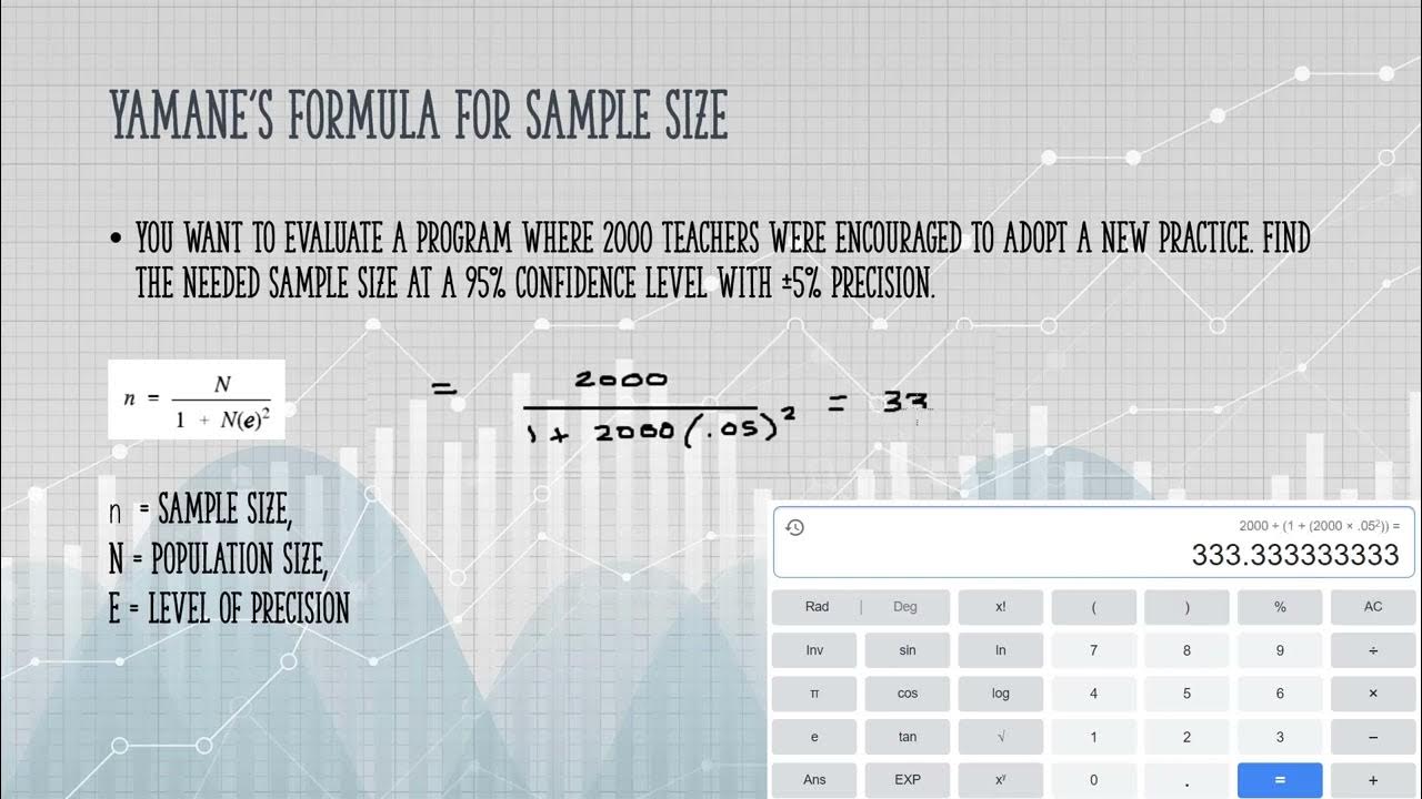 Yamane's Sample Size Formula - YouTube