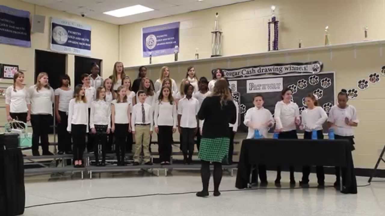 CrossRoads Middle School's Chorus Performs "Cups" - YouTube