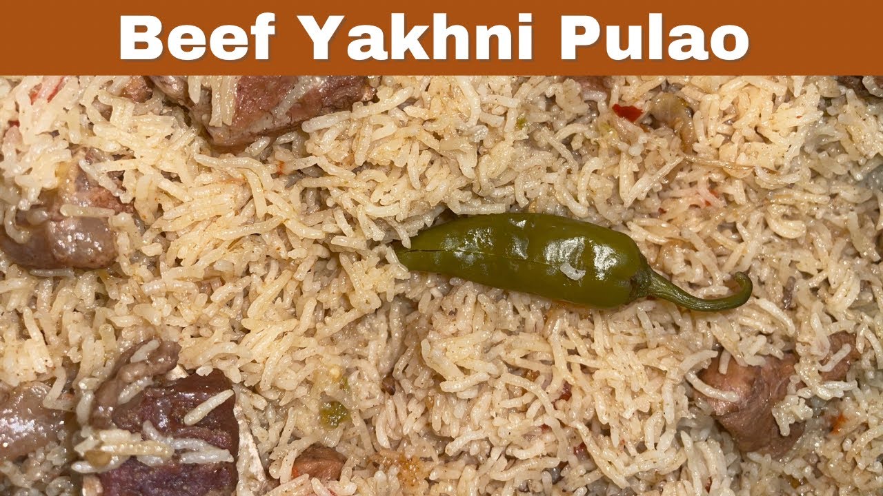 Beef Nalli Pulao Recipe | Hyderabadi Yakhni Pulao | Specia Pulao ...