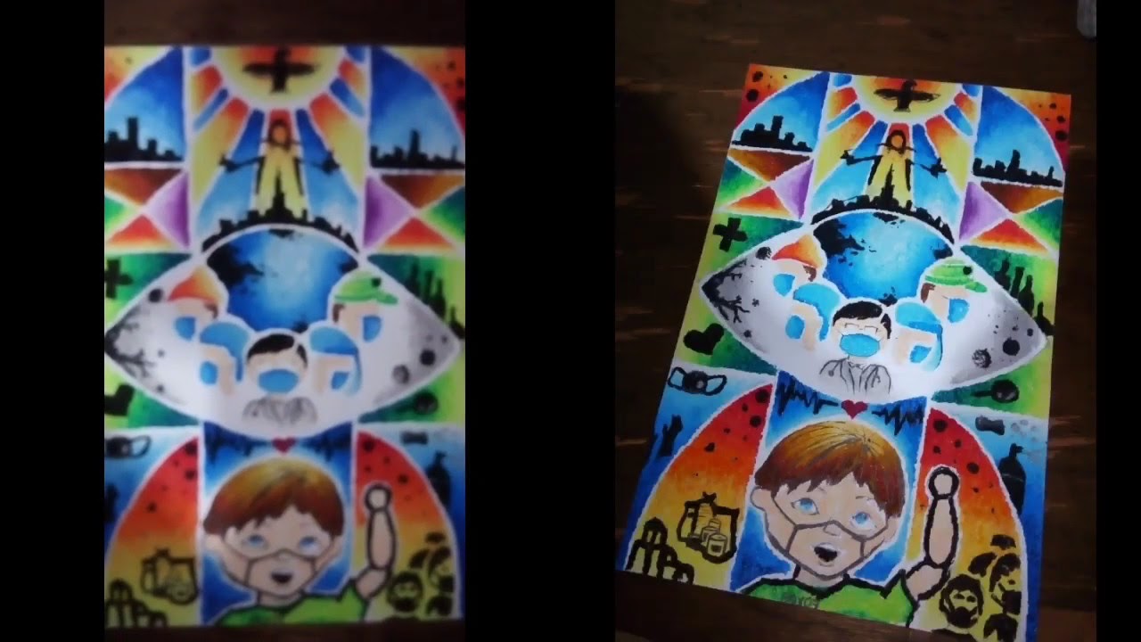 Simple Poster Making (Tribute to Frontliners) COVID-19 PANDEMIC - YouTube