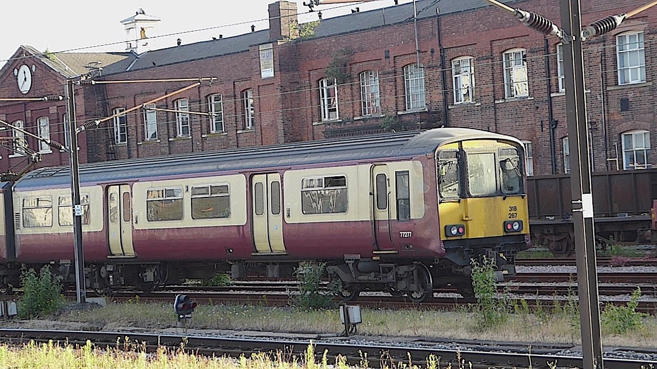 ScotRail Class 318 arrives at Doncaster West Yard (13/6/17) - YouTube