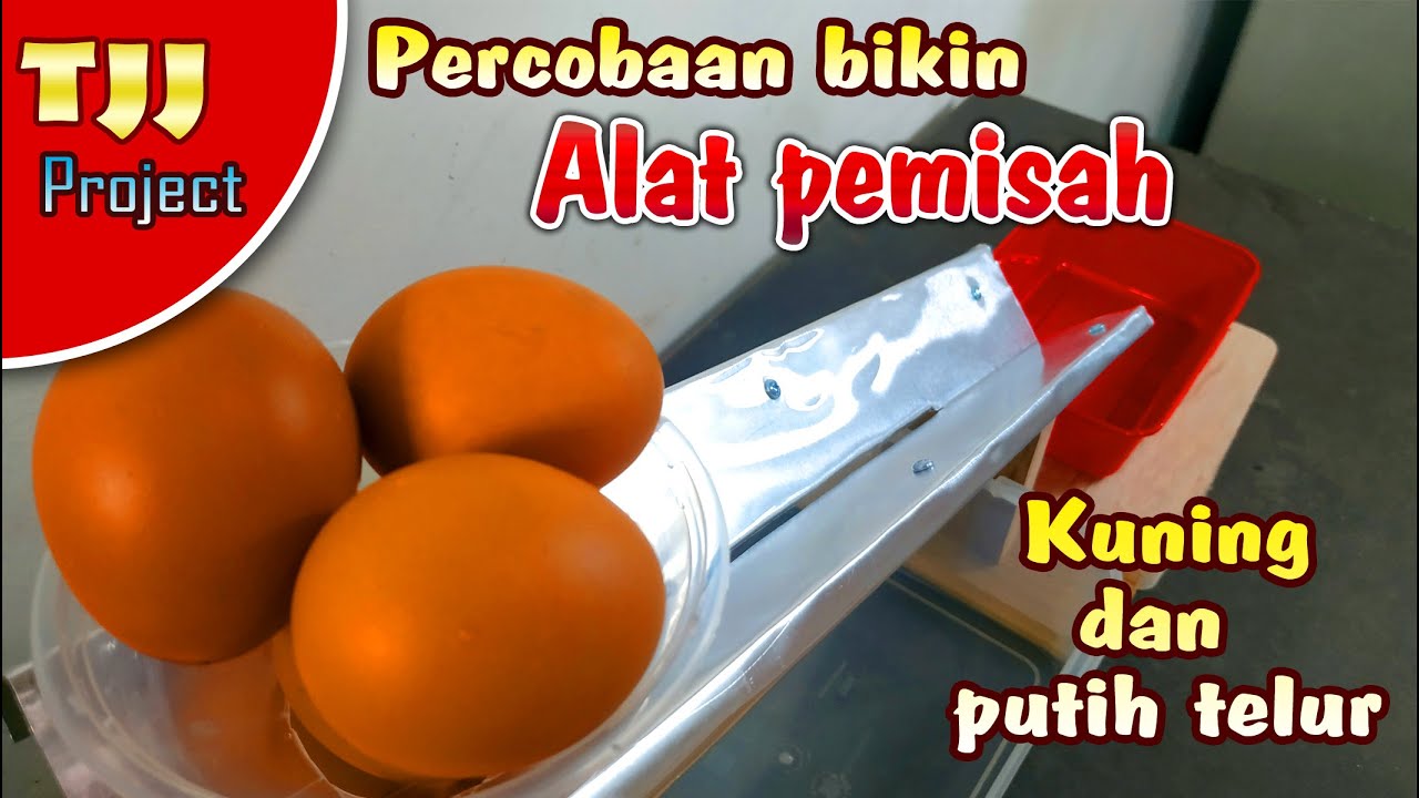 Percobaan || membuat alat pemisah kuning dan putih telur - YouTube