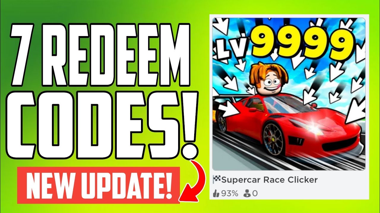 SuperCar Race Clicker CODES 2024 - EVERY WORKING CODES | ALL ROBLOX ...