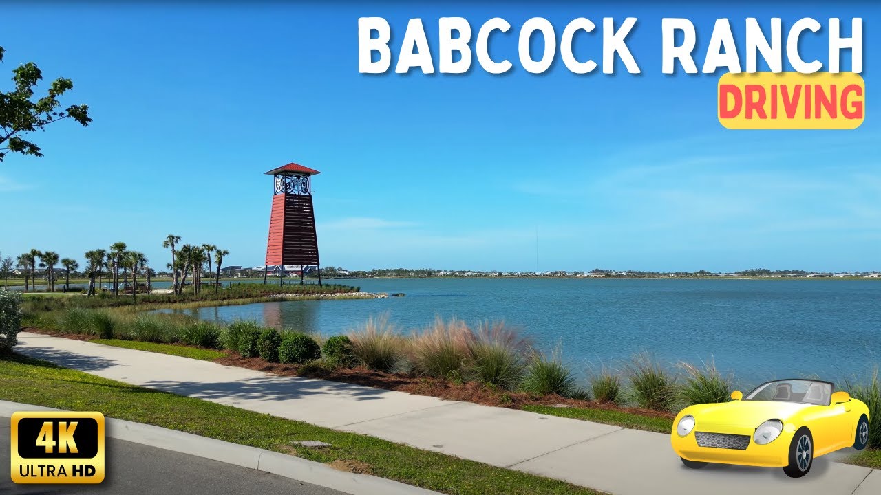 Babcock Ranch Florida Driving Through - YouTube