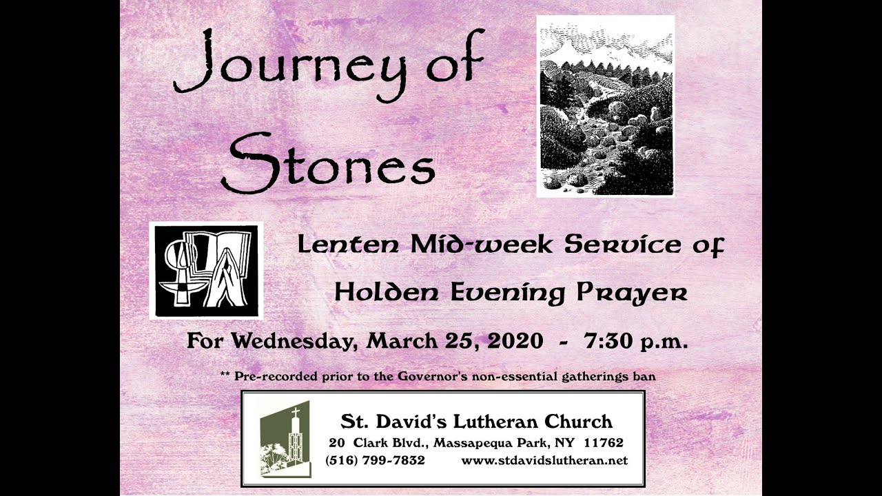 Lenten Evening Prayer - Week #4 (2020) - YouTube