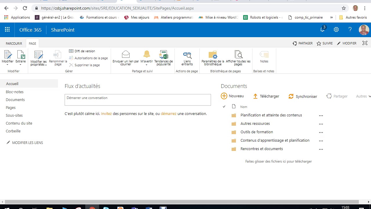 Notification sur site Sharepoint - YouTube