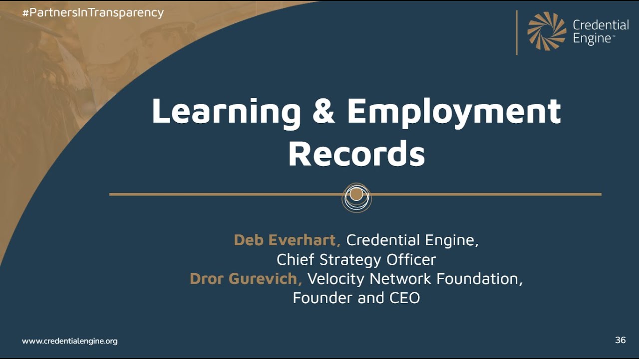 Credential Engine's 5th Anniversary: Learning and Employment Records Overview - YouTube