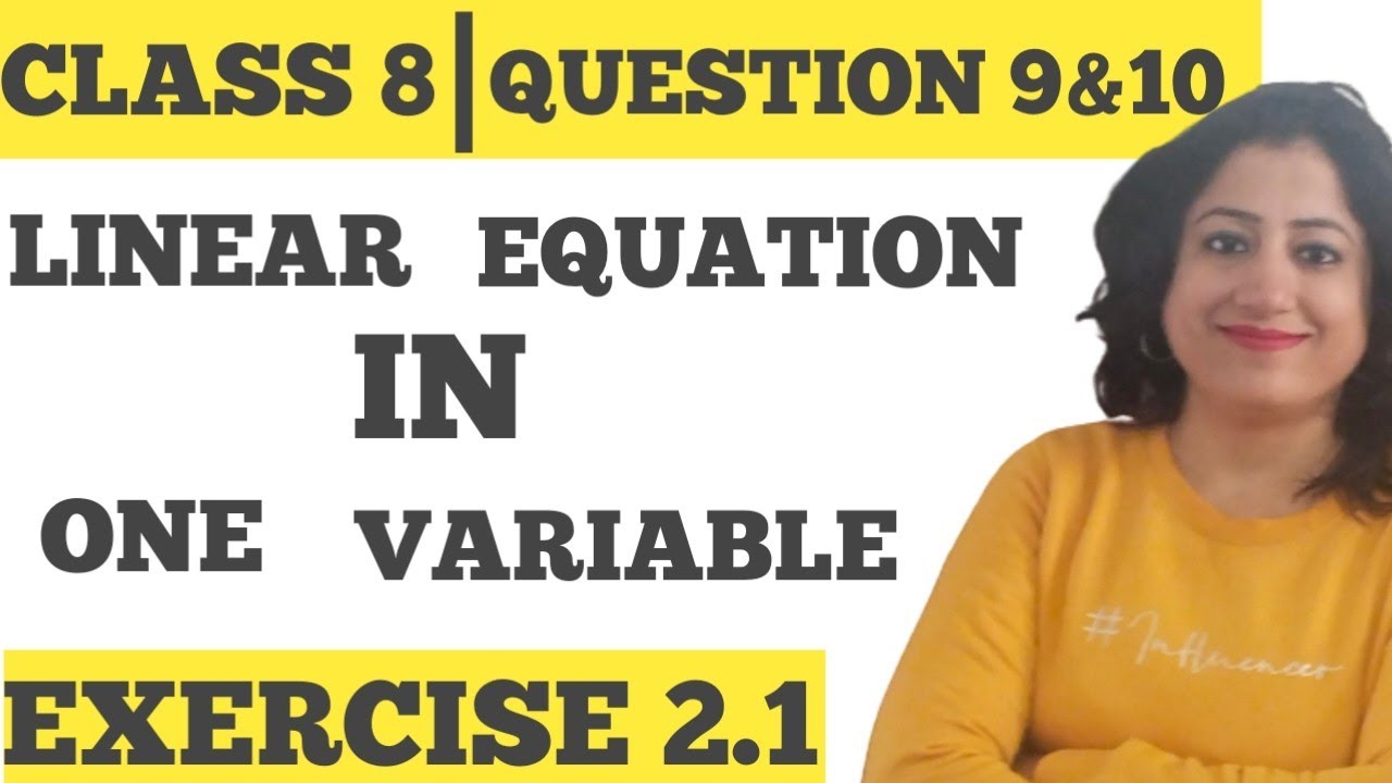 NCERT CLASS 8 MATHS CH - LINEAR EQUATION IN ONE VARIABLE EXERCISE 2.1 ...