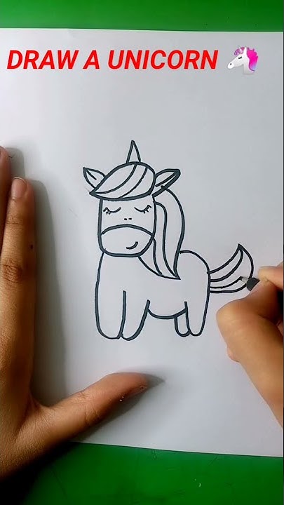 how to draw unicorn for kids || how to draw unicorn easy#shorts - YouTube