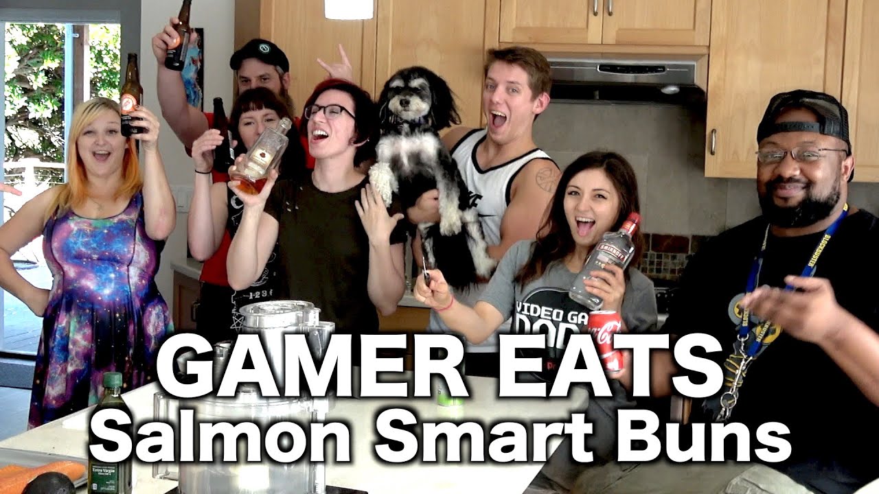 Gamer Eats - Salmon Smart Buns: Brain food for Gamers! - YouTube