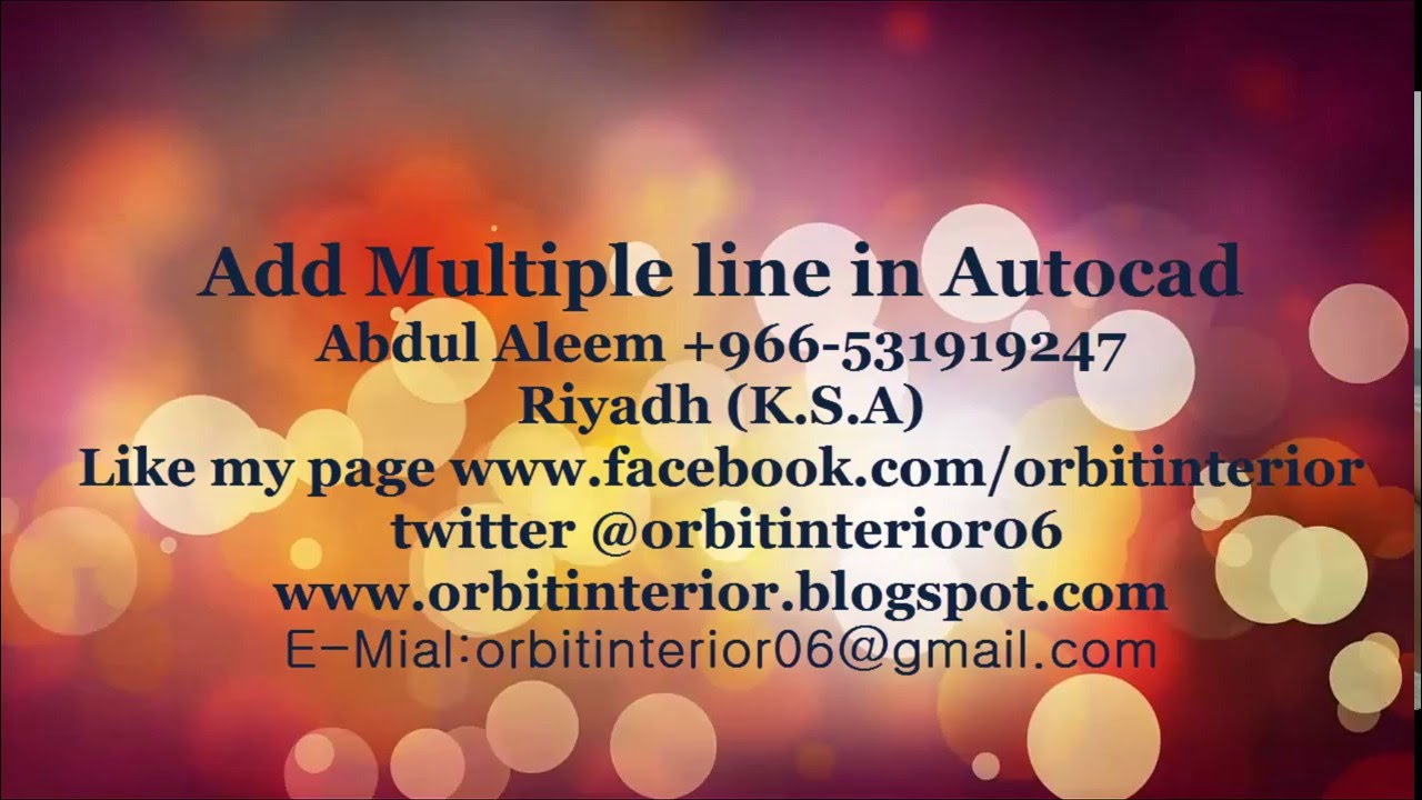 Add Multiple Line In Autocad YouTube add-multiple-line-in-autocad-youtube