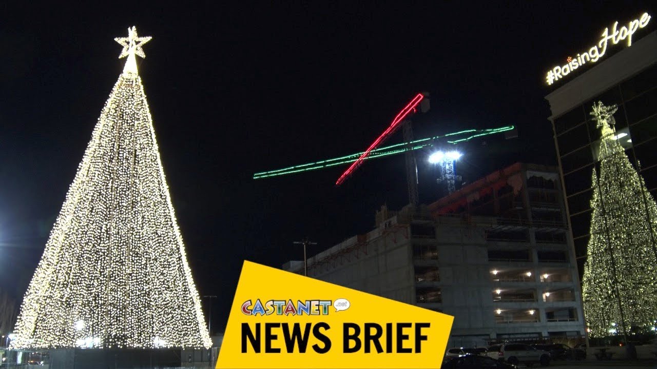 Tree of Hope lights up again - YouTube