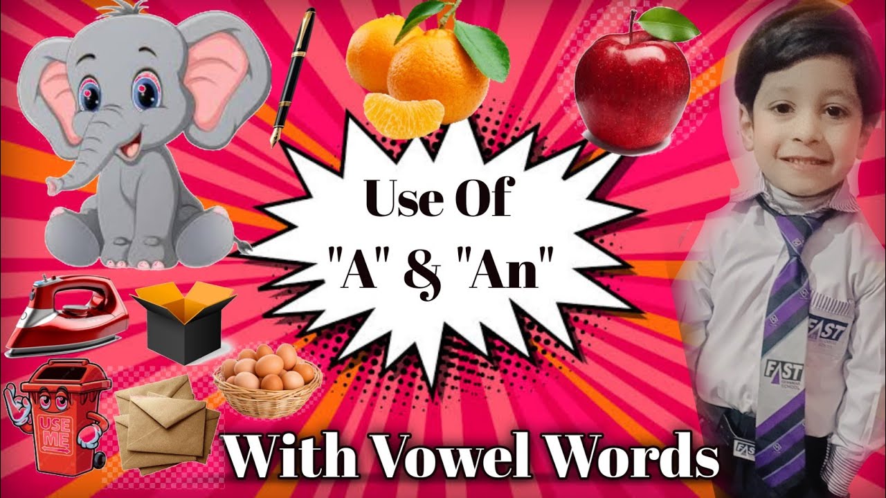 Use Of A and An With Vowel Ward's - Easy English Grammar Lesson - Tech ...