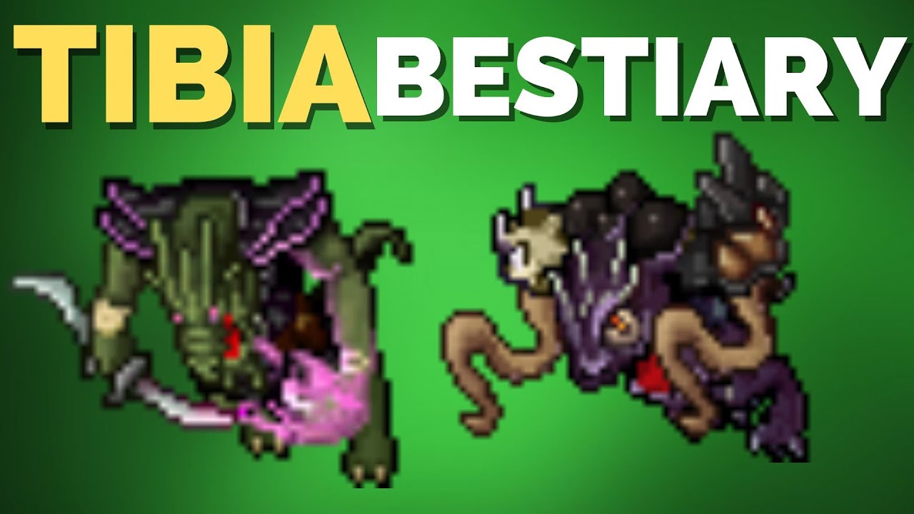 TIBIA BESTIARY Draken Elite, Draken Abomination, Draken Spellweaver ...