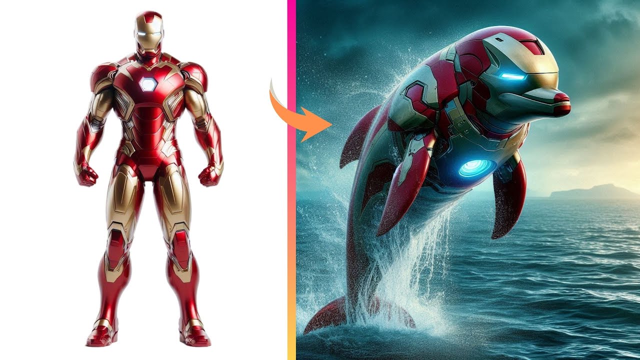 [4K] Superheroes But Dolphin 🐬🐬 (Marvel & DC) - YouTube