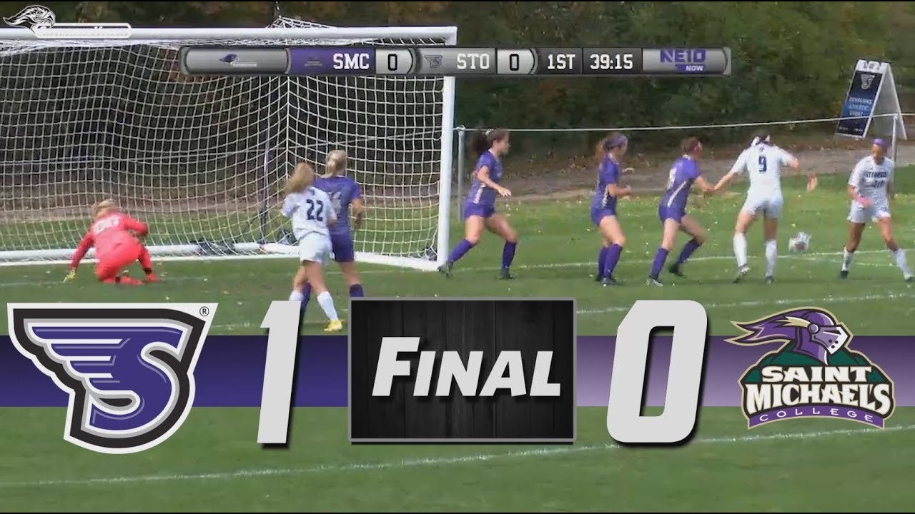 Stonehill Women's Soccer Highlights and Post Game Interviews vs St ...