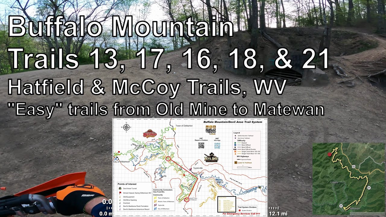 Old Mine to Matewan - Buffalo Mountain 13, 17, 16 & Devil Anse 18, 21 ...