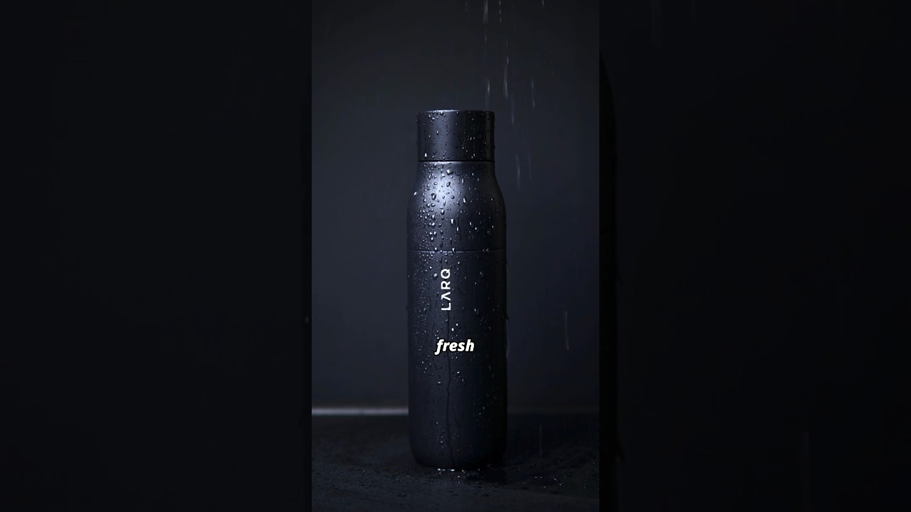 The ULTIMATE SELF-CLEANING Water Bottle! 💦 #techreview #LARQ #liveLARQ ...