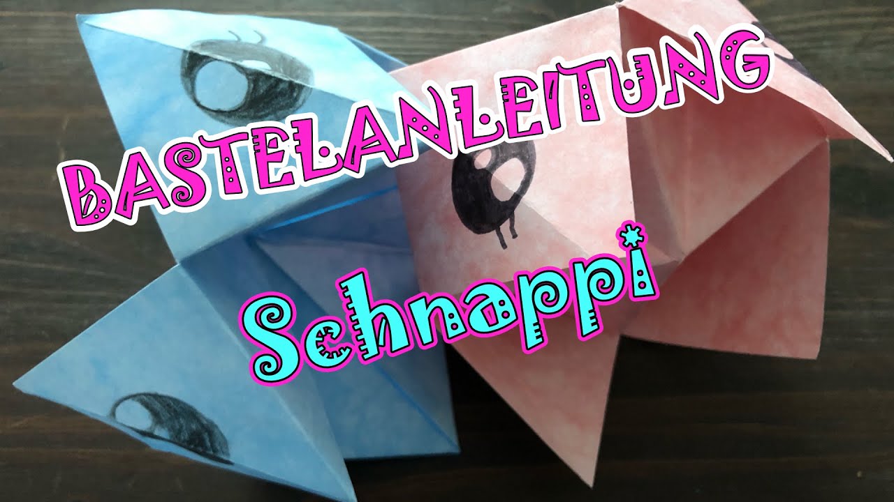 BASTELANLEITUNG ⭐️ So bastelt ihr einen SCHNAPPI ⭐️ Kinderleicht! - YouTube