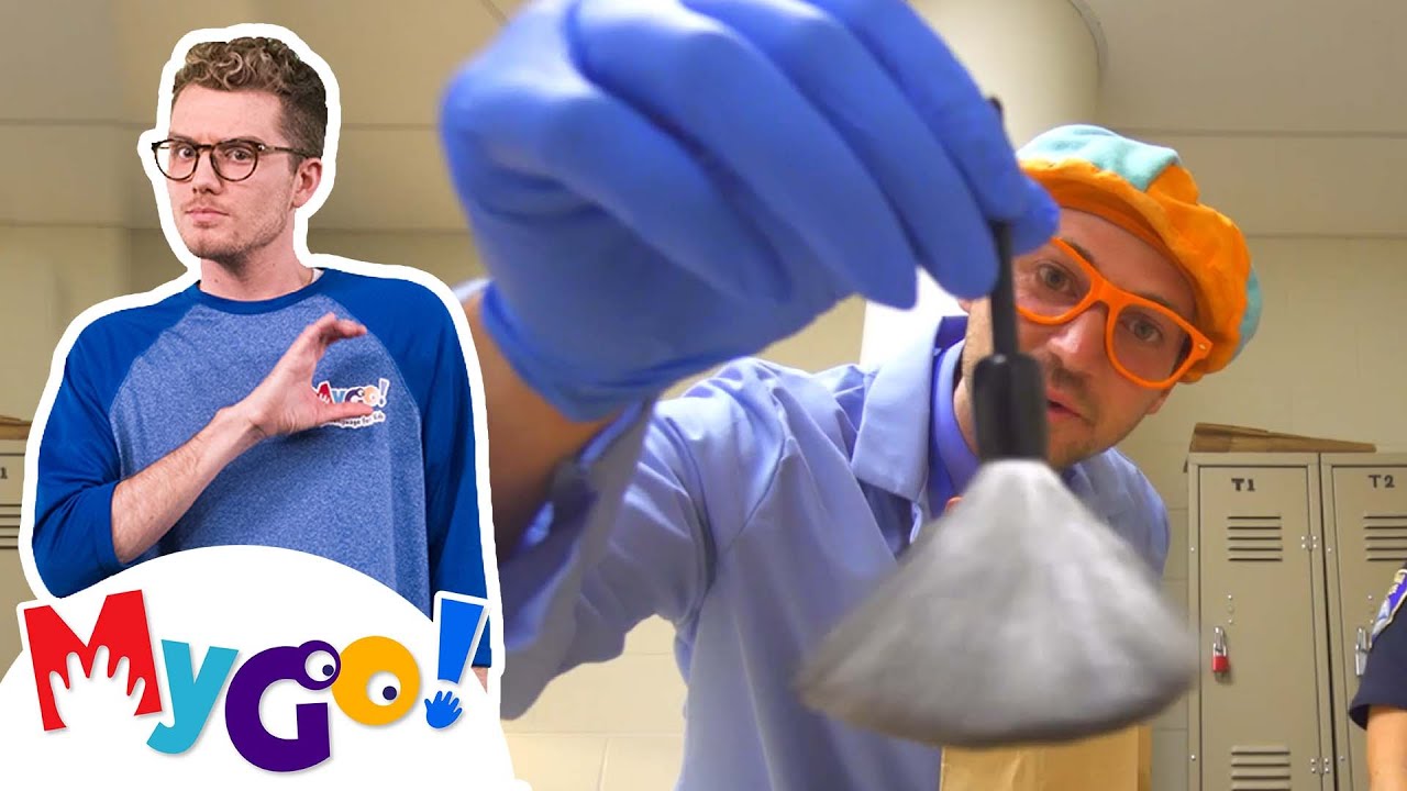 Detective Blippi - Solve the Crime! | Blippi | MyGo! Sign Language ...